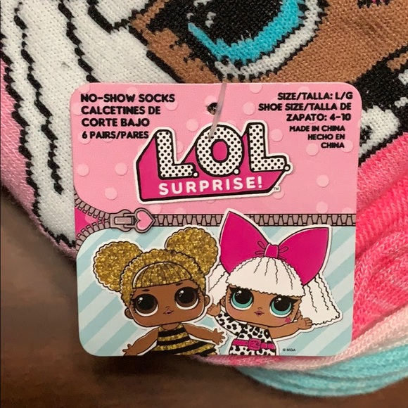 L.O.L | Accessories | Lol Surprise Girls L No Show Socks 6 Pack | Poshmark